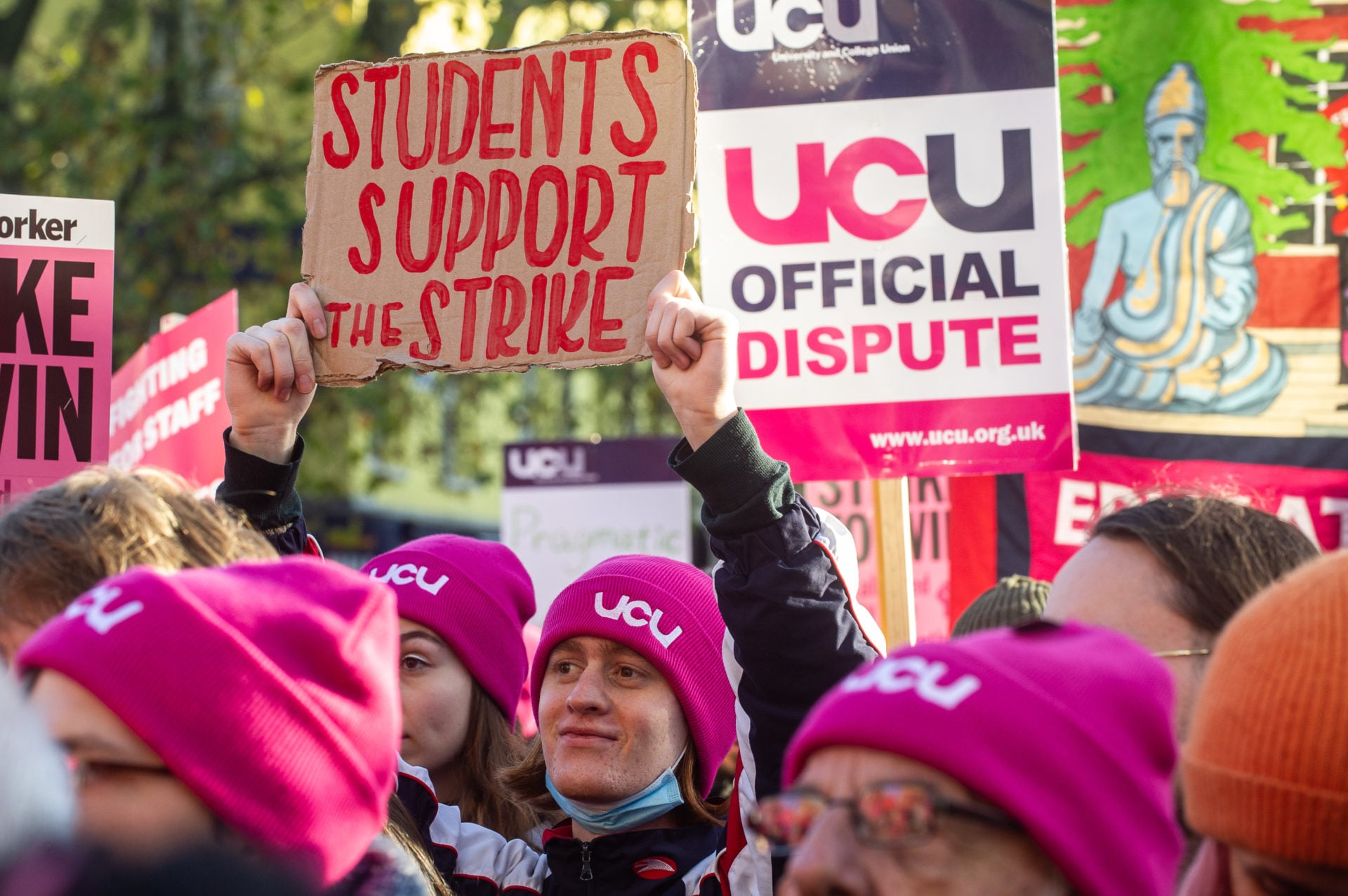 University Staff Strike With Teachers On February 1